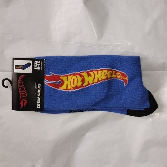 Underwear & Socks | Hot Wheels Blue Crew Socks | Poshmark